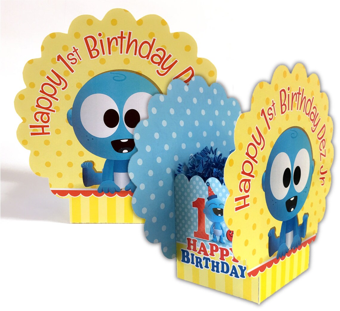 Googoo Babyfirst TV Birthday Party Personalized Table Centerpiece SET ...