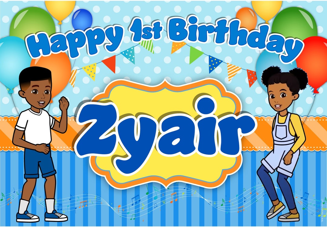 Gracie's Corner© Large Vinyl Banner Backdrop, Birthday Boy Color Scheme ...