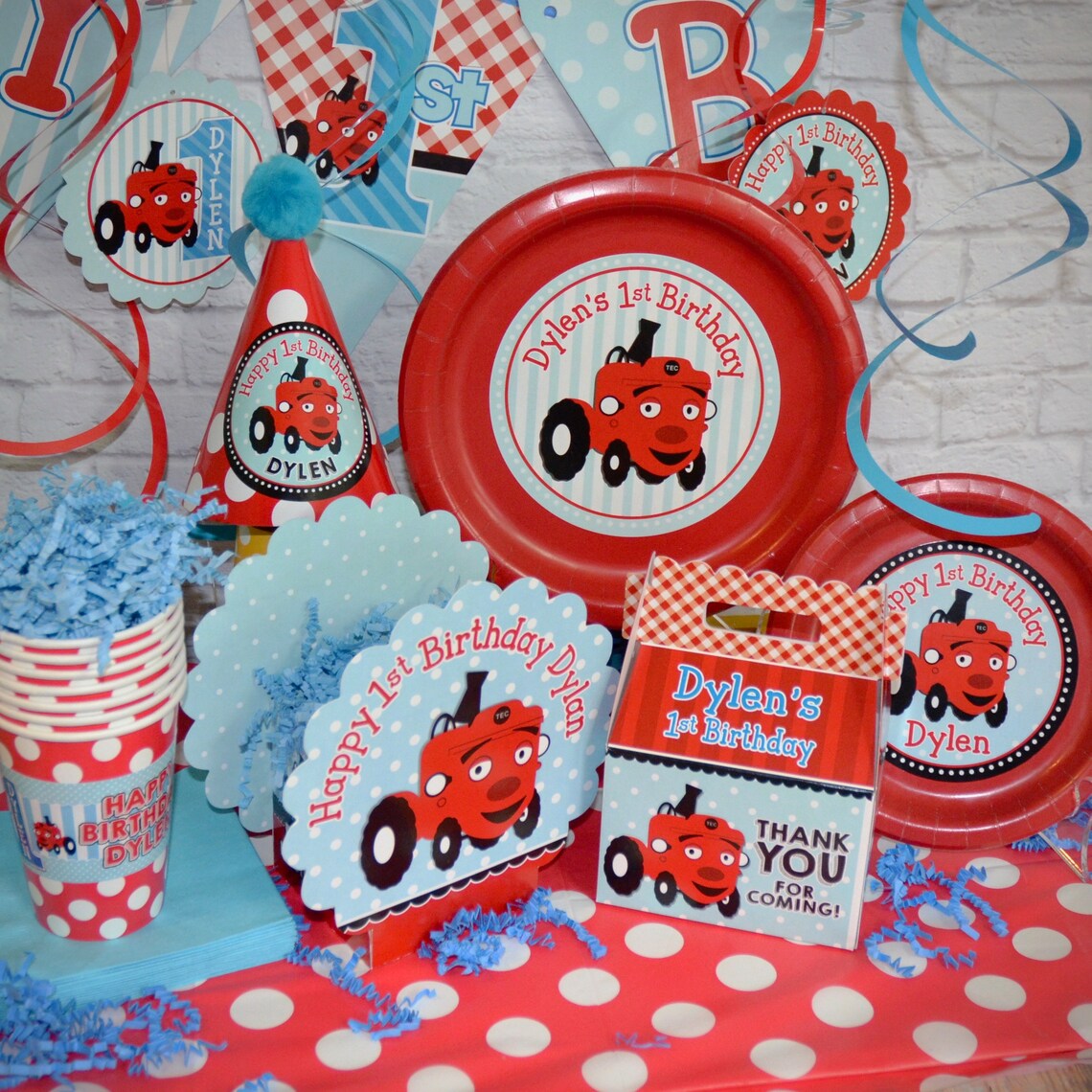 Tec the Tractor Babyfirst TV Birthday Party Personalized Meal - Etsy