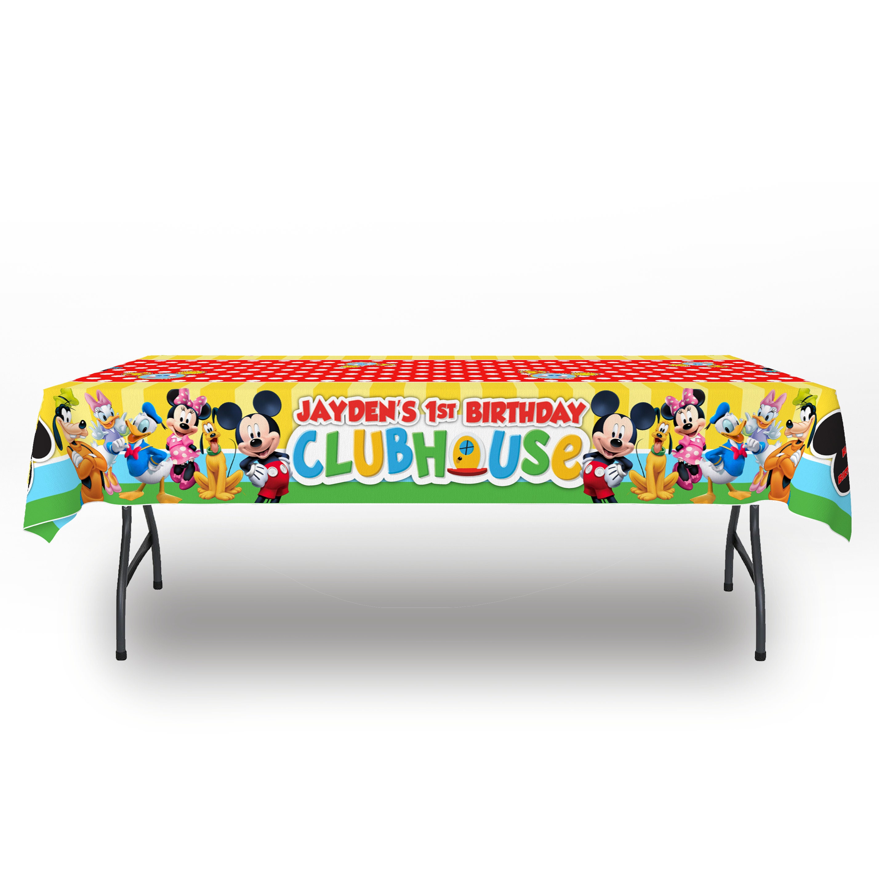 Mickey Mouse Clubhouse PERSONALIZED Custom Table Cover - Etsy