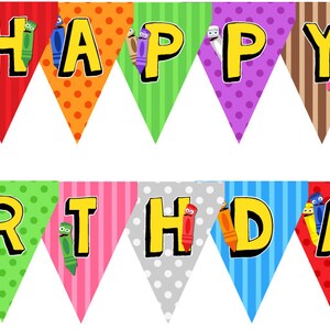 Color Crew Babyfirst TV Birthday Personalized Banner | Etsy