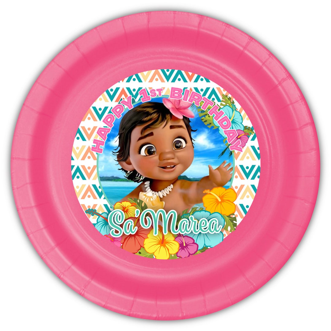 Platos de comida personalizados Baby Moana, 12 unidades - Etsy España