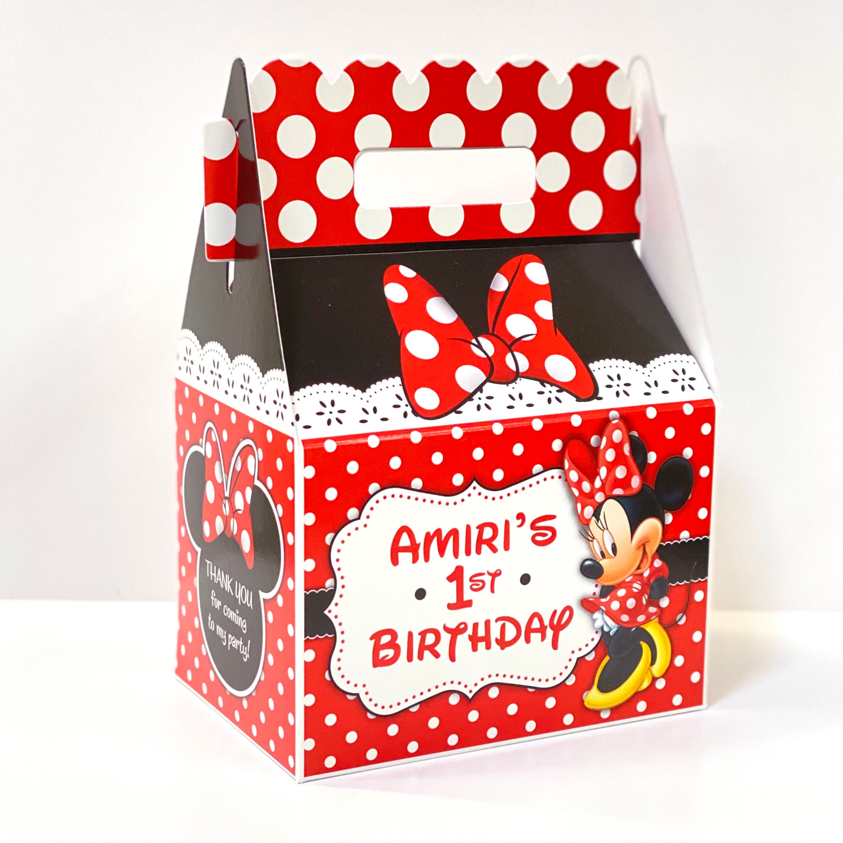 Minnie Mouse Lace Black & Red Birthday Party Pack of 8 - Etsy