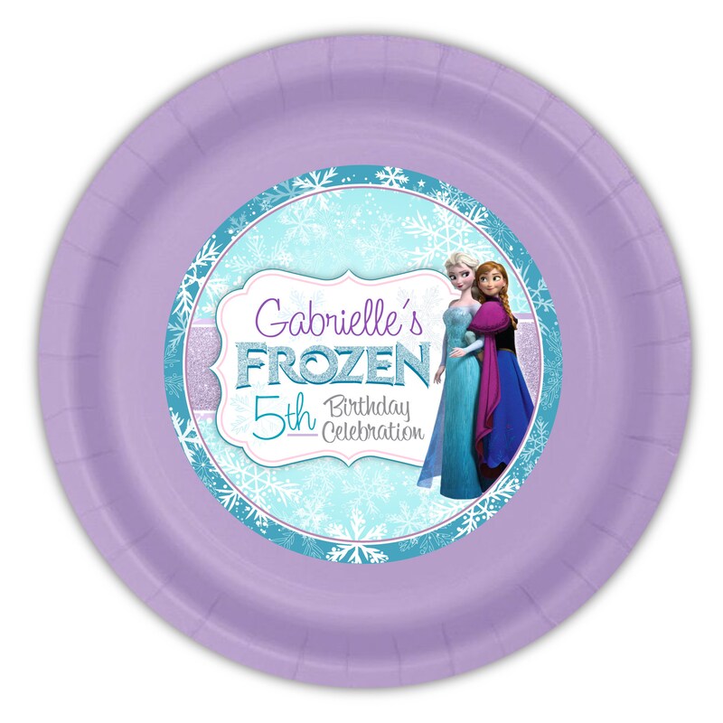 Elsa Birthday Plate - Etsy