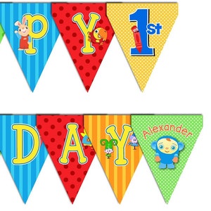 Babyfirst Tv Favorites Baby's First Birthday Personalized Banner ...