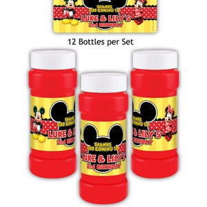 Mickey Mouse and Minnie Mouse Twins Boy-girl Combo Party, Bubbles Party ...