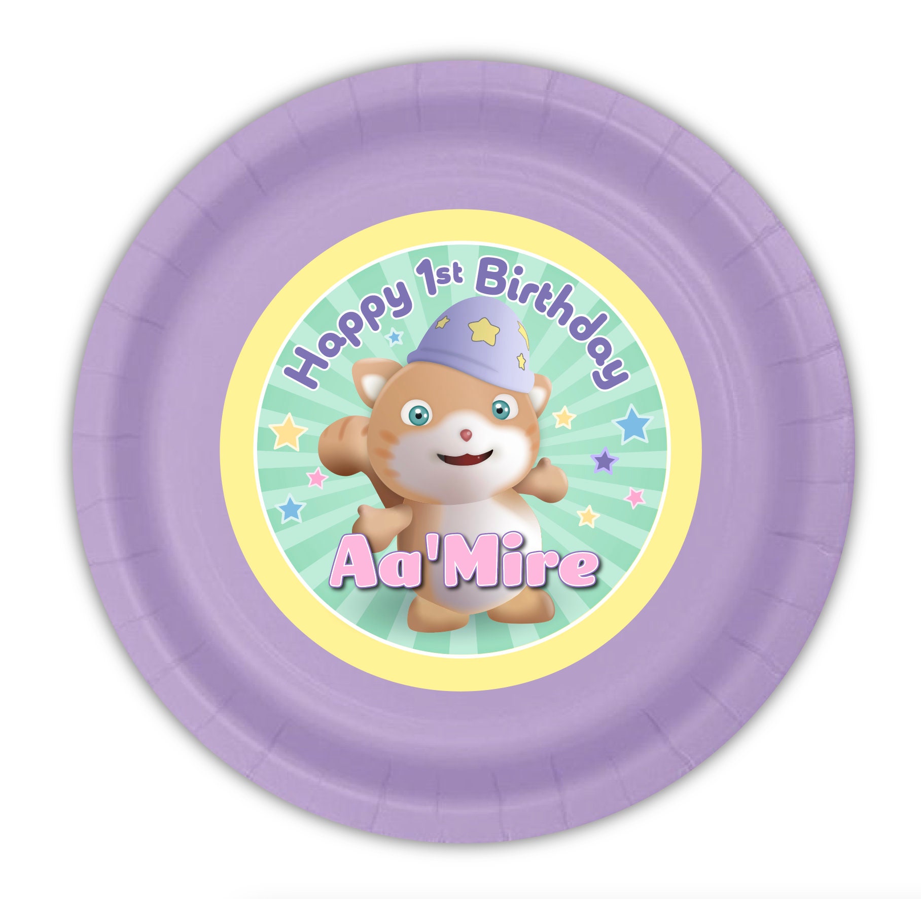 Looi the Cat Babyfirst Birthday Party Personalized Meal | Etsy