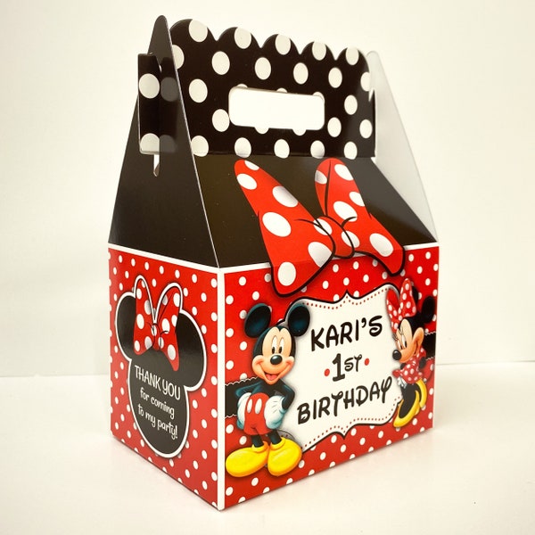 Mickey Mouse and Minnie Mouse Goodie Boxes - Etsy