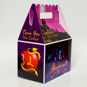 Decendants 3 Party, Personalized Gable Favor Boxes, Pack of 8 - Etsy