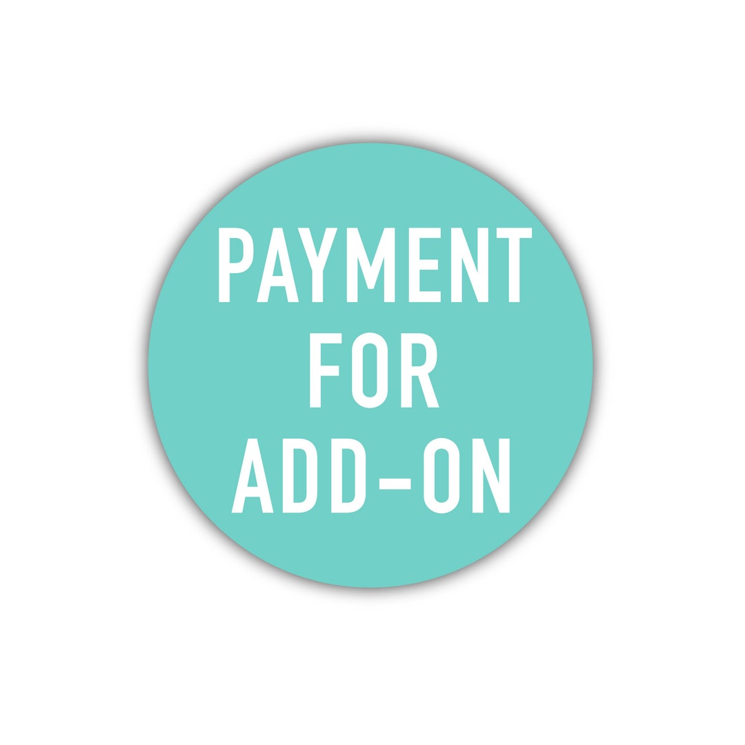 Additional Payment for Order Add-on - Etsy