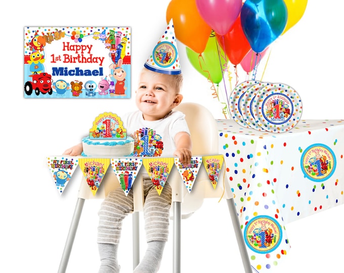 Babyfirst TV Birthday Party, Personalized Cupcake Toppers, Pack of 12 ...