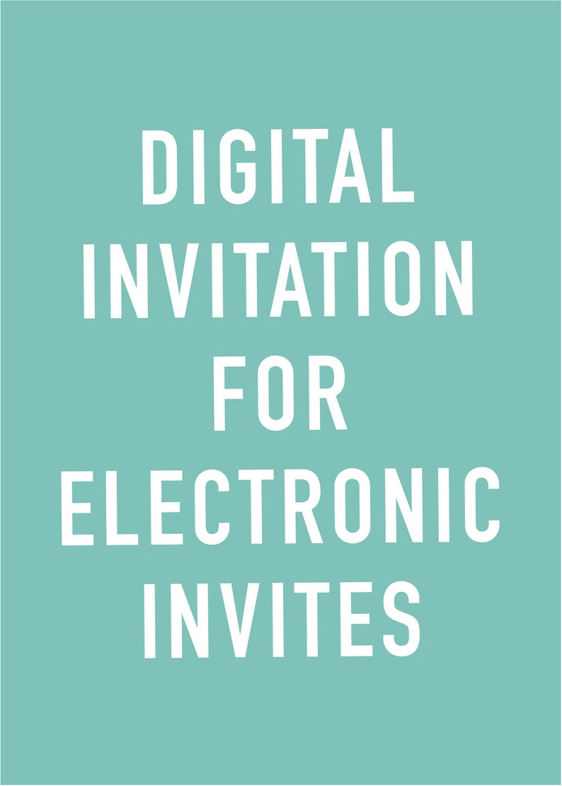 DIGITAL File for E-invitations ALL THEMES - Etsy