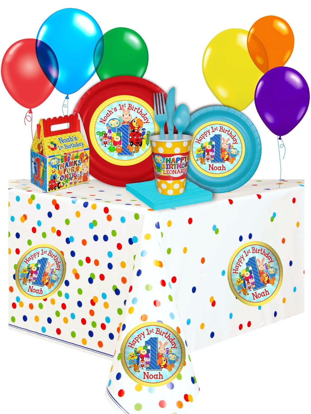 Babyfirsttv Favorite Friends Basic Party Pack for 12 Guests - Etsy