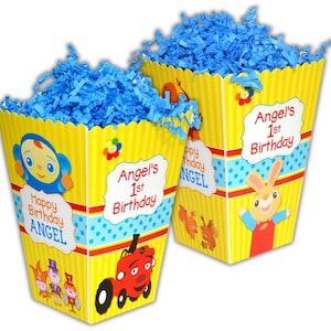 Babyfirst Tv Birthday Party, Personalized Popcorn Box, Pack of 8 - Etsy