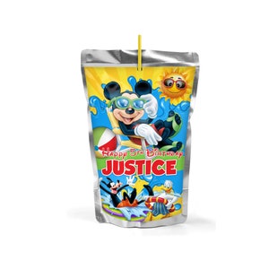 Mickey Mouse Pool Party, Swim, Splash, Water Fun Birthday Party Pack ...