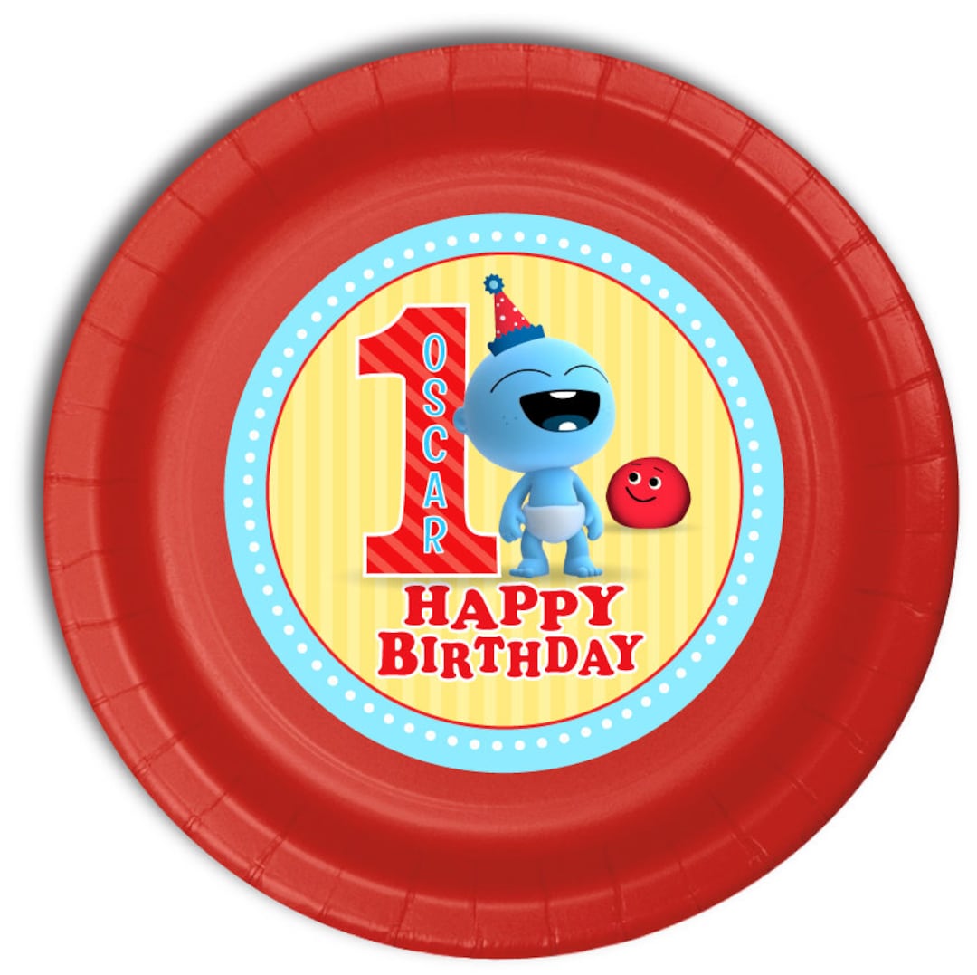 Babyfirst TV Googoo Baby Birthday Party, Personalized Meal Plates, Pack ...