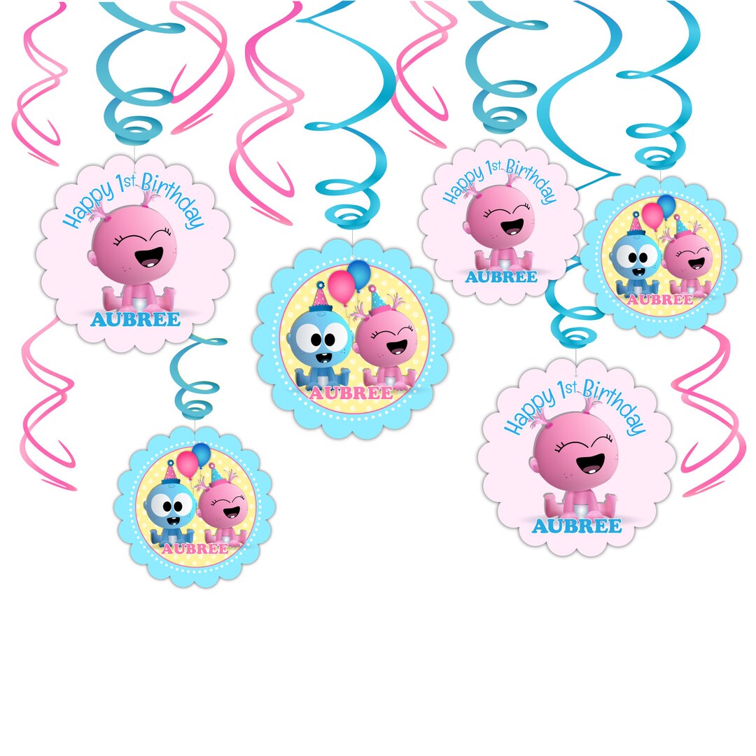Googoo & Gaagaa Babyfirst TV Personalized Dangler Decorations Girl ...