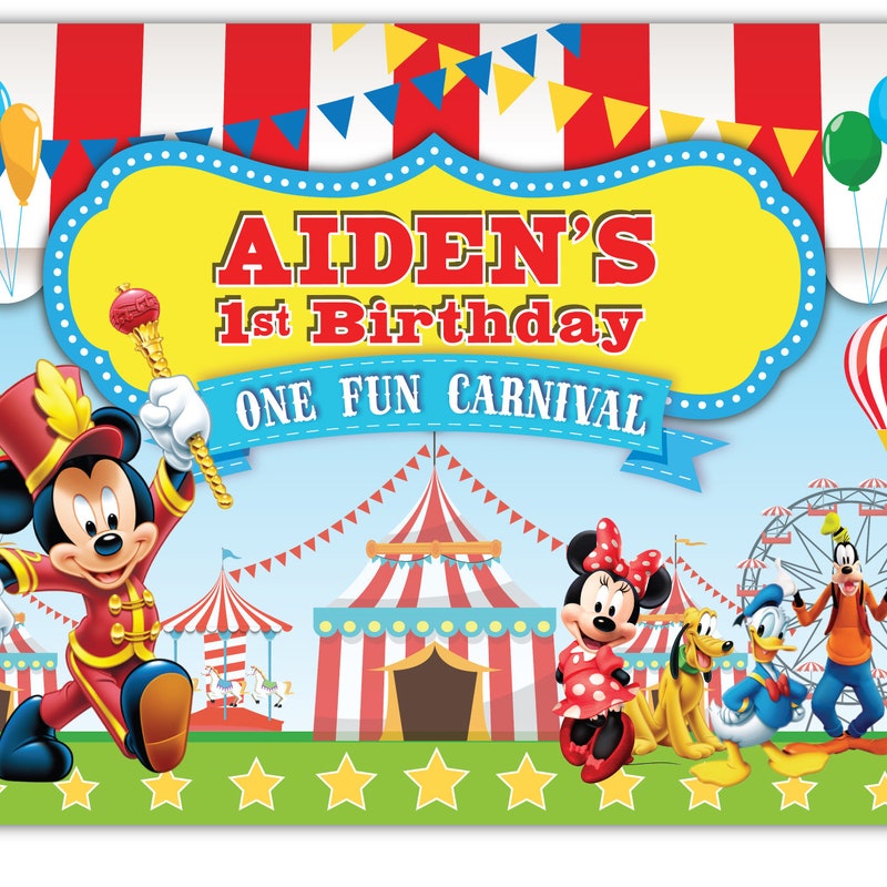 Mickey Mouse Circus - Etsy