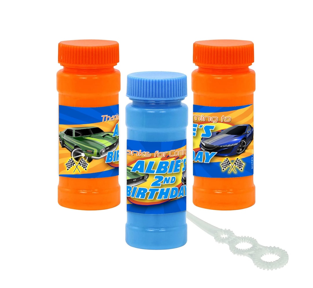 Wheels Race Car Hot Super Cars Bubbles Party Favors, Set of 12 - Etsy