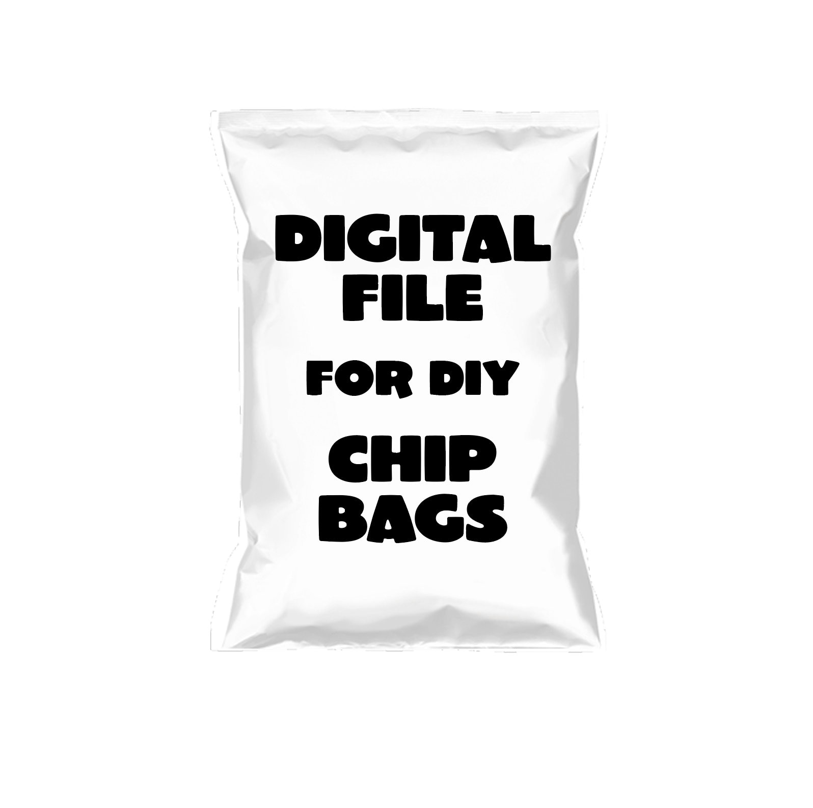 DIGITAL File for DIY Chip Bags - Etsy