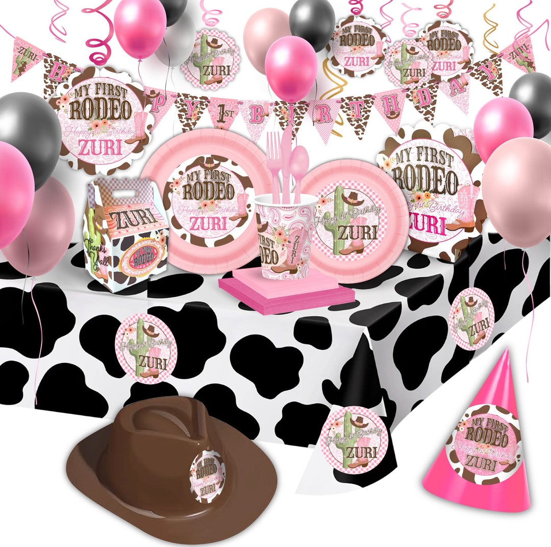 My First Rodeo, Pink Bandana, Wild West Theme, ULTIMATE Party Supplies ...