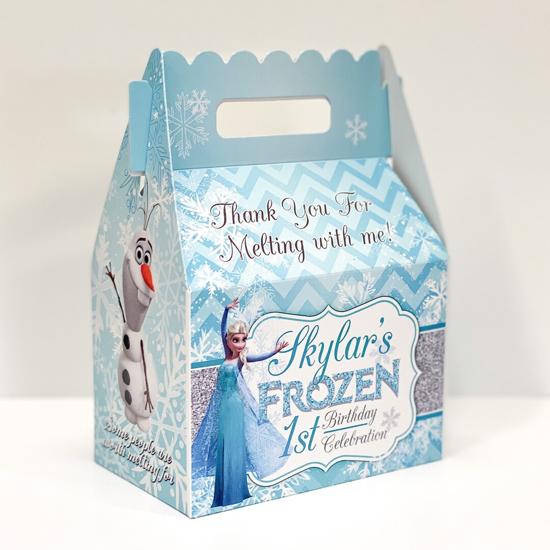 Frozen Ice Princess Birthday Party Personalized Gable Favor - Etsy