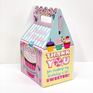 Sweet One Cupcakes Candy Treats Birthday Party, Personalized Gable ...