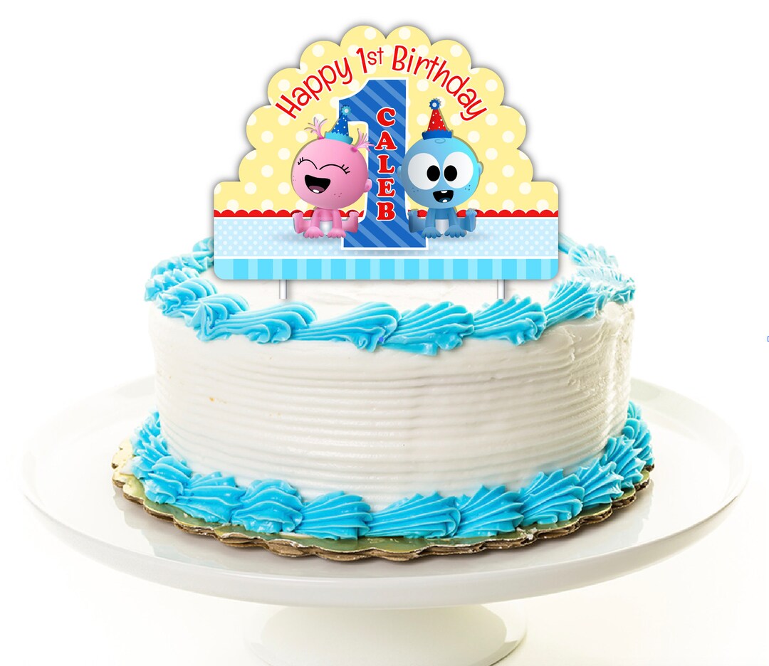 Googoo Gaagaa Babyfirsttv Favorites Birthday Personalized Cake Topper ...