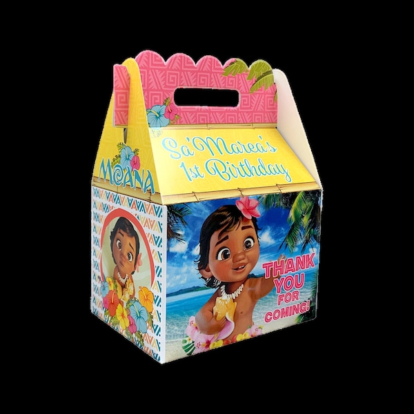 Moana Favor Boxes - Etsy