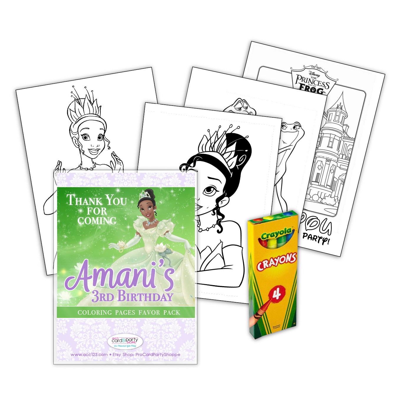 Little Tiana Coloring Pages