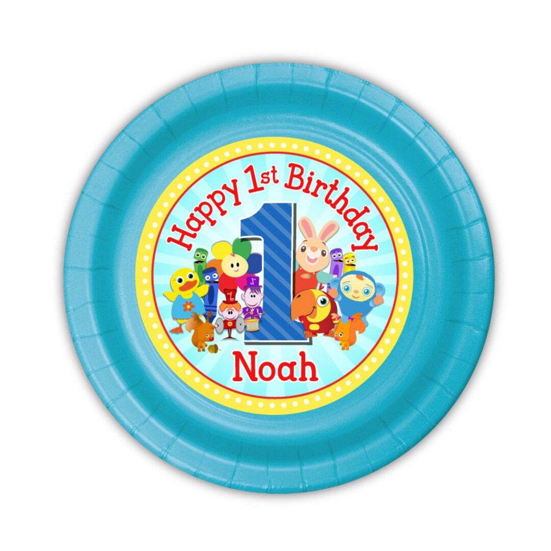 Babyfirst TV Birthday Party, Personalized Cake Plates, Pack of 12 - Etsy