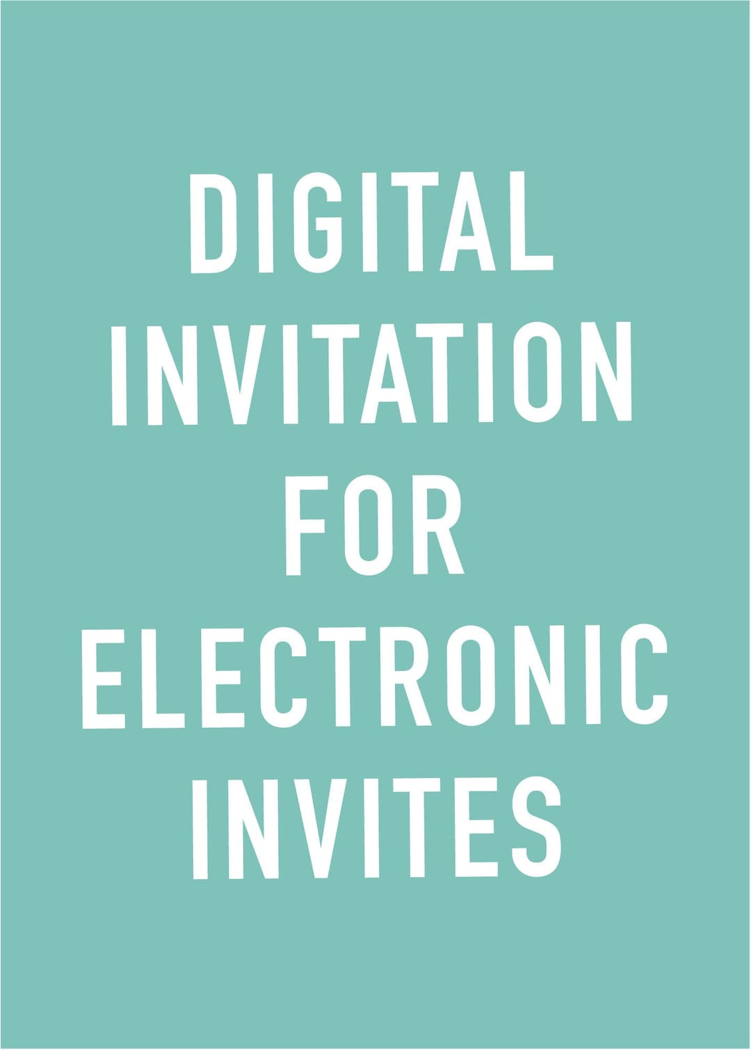 Digital File for E-invitations All Themes - Etsy