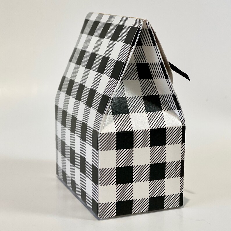 Personalized Tent Candy Favor Boxes Christmas White Buffalo | Etsy