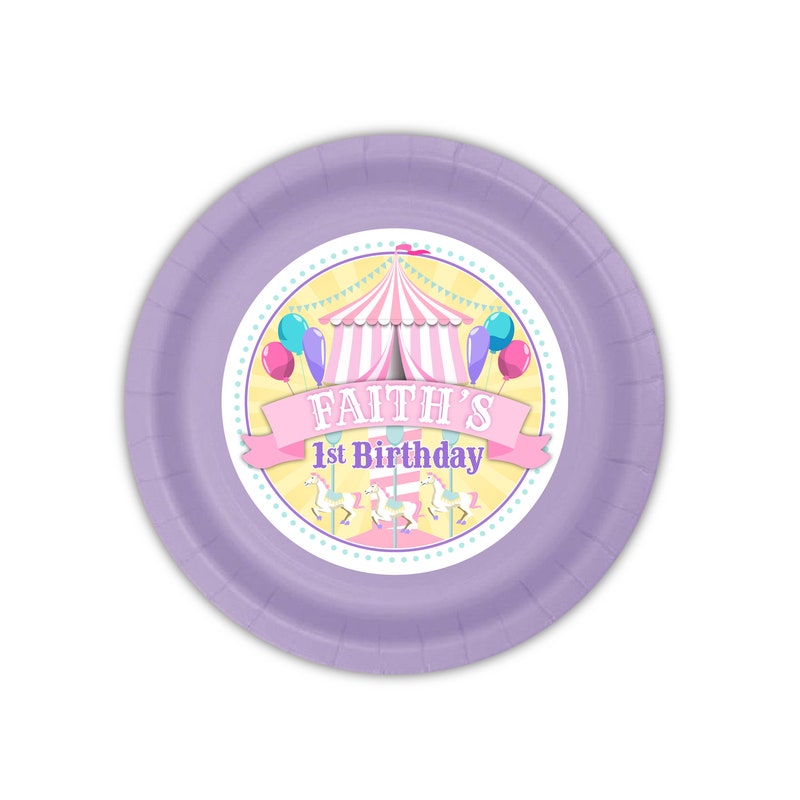 Carnival Cake Plates - Etsy