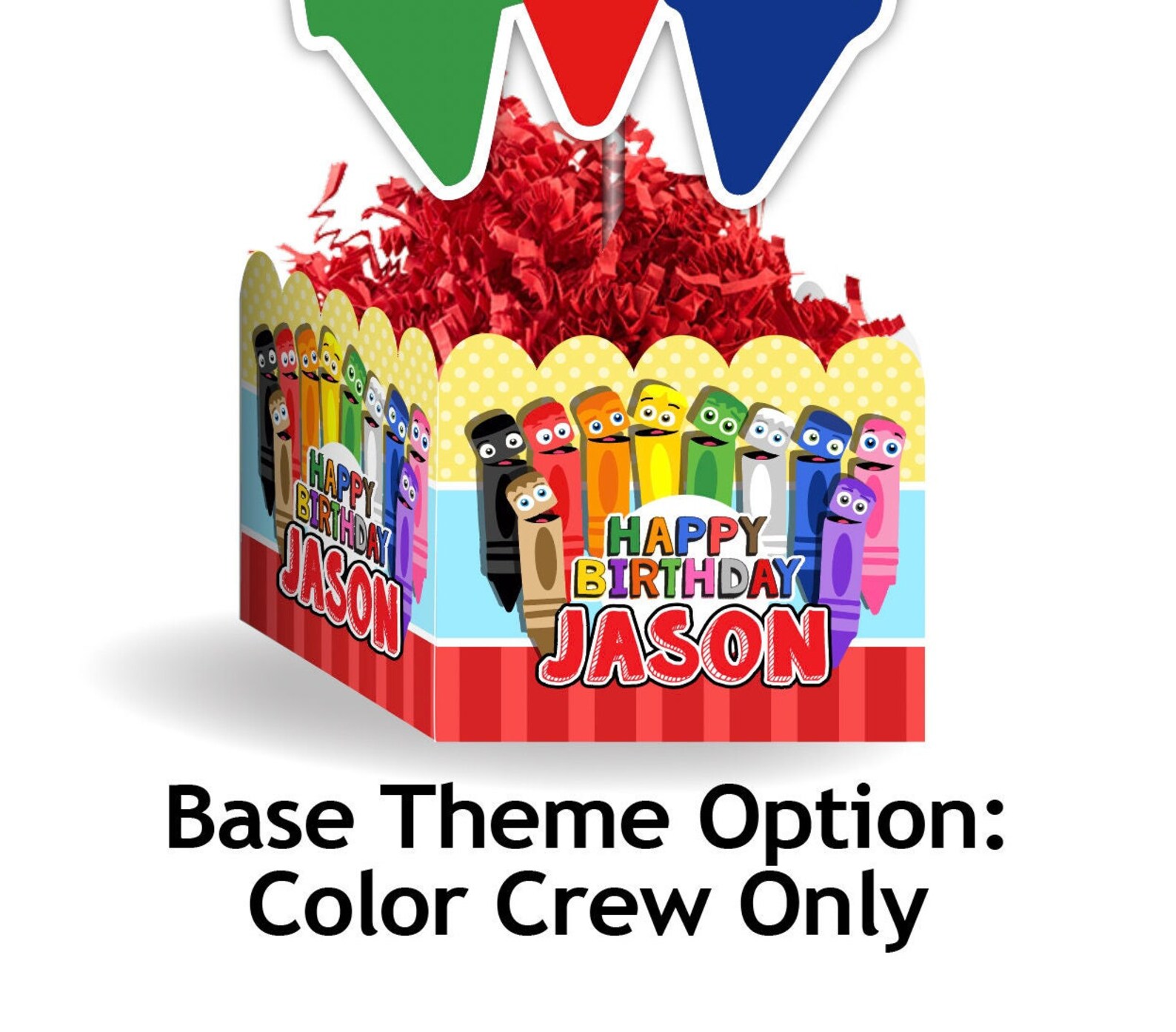 Color Crew Babyfirsttv Birthday Personalized Table Centerpiece - Etsy