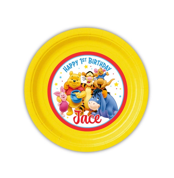 Winnie the Pooh and Tigger Too Personalized Meal Plates Pack - Etsy