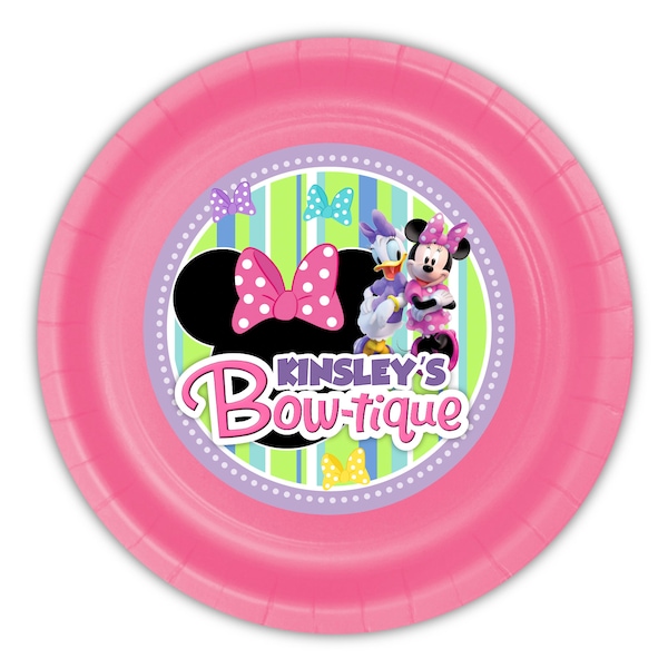 Minnie Mouse Party Plates - Etsy