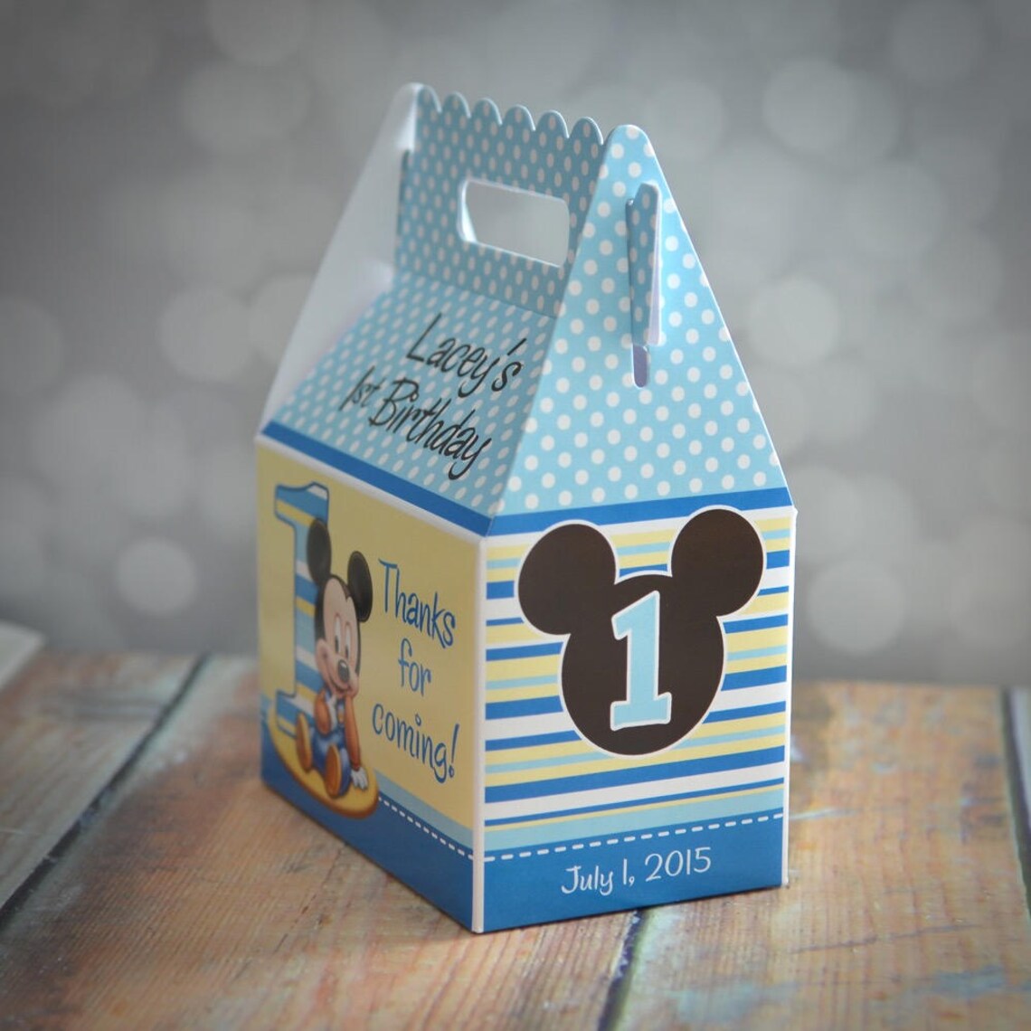 Mickey Mouse Baby First Birthday Party Personalized Gable | Etsy