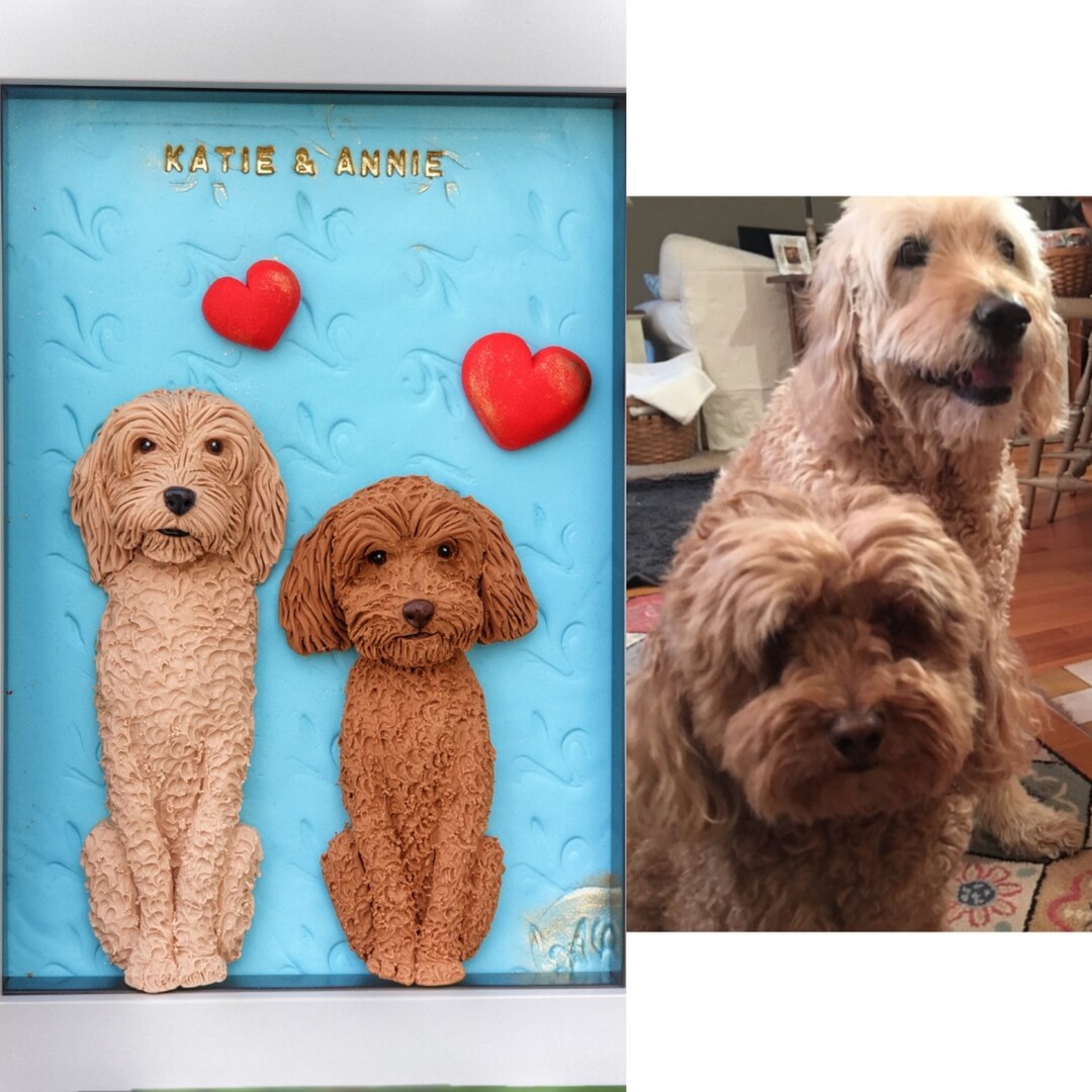 Dog Gifts Cockapoo Personalised Gift for Dog Lover Pet 3D Clay ...