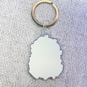 Cauldron Keychain | Witchy Gift | Acrylic Keychain | Floral Keychain ...