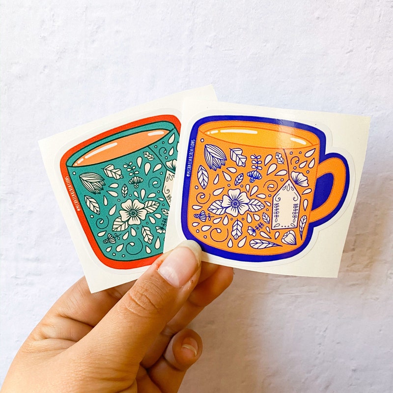 Cup Vinyl Stickers - Etsy