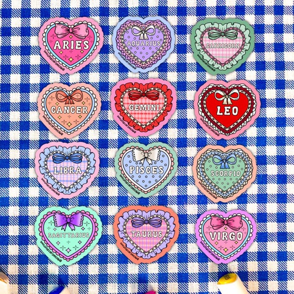Zodiac Stickers - Etsy