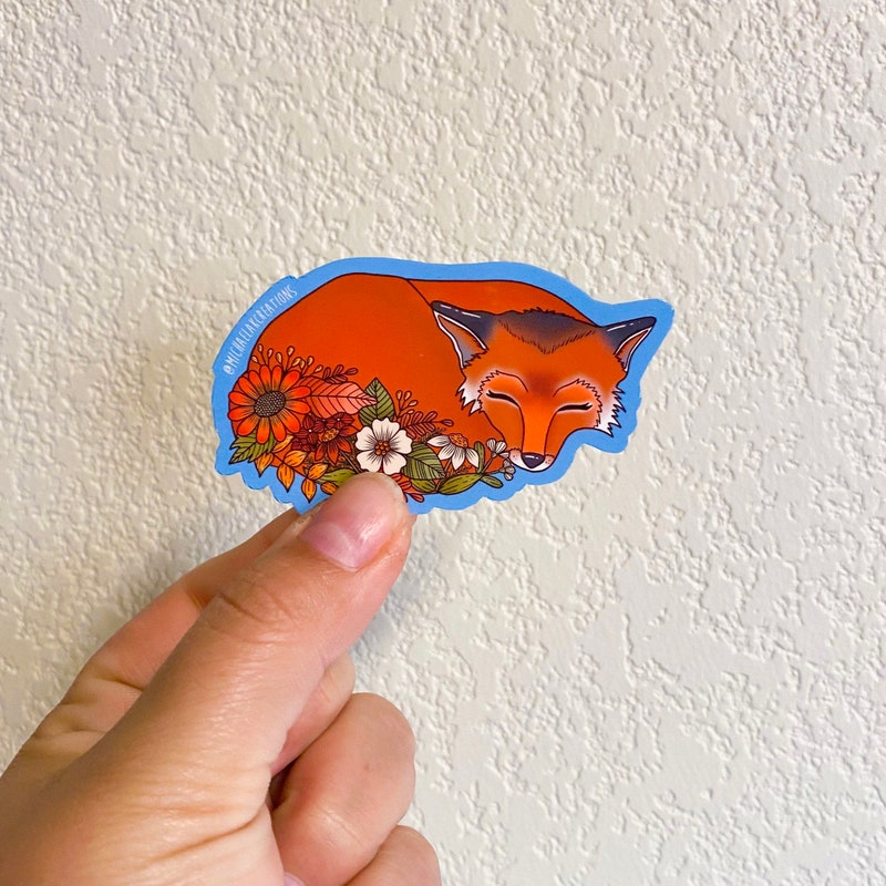 Fox Sticker - Etsy