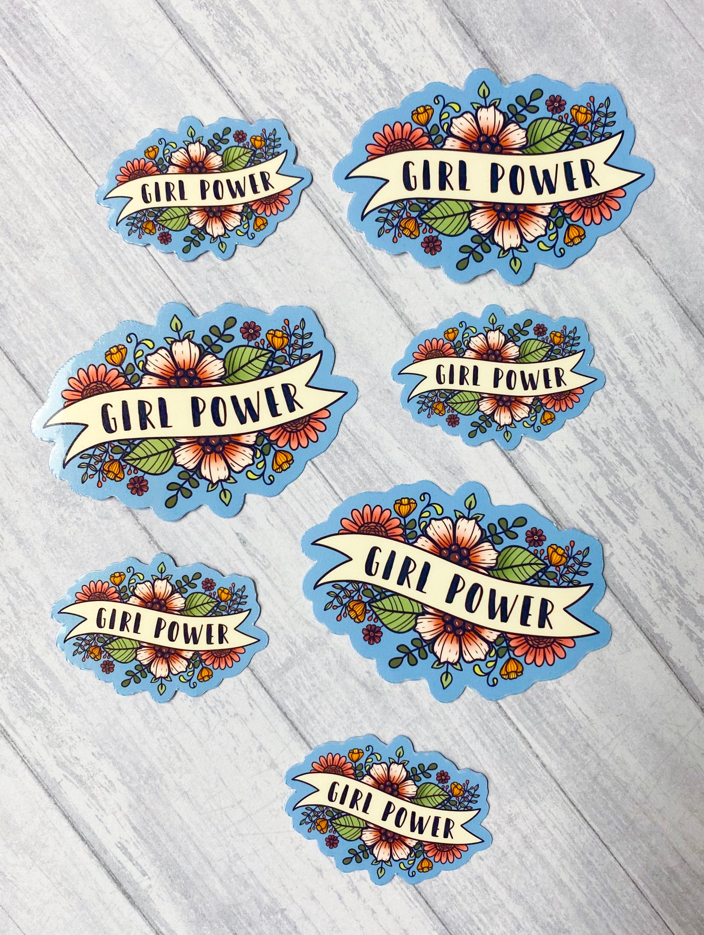 Girl Power Sticker Stickers Stickers for Hydroflask | Etsy