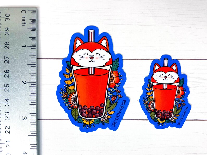 Boba Fox Stickerboba Animal Stickerboba Stickerstickers for - Etsy