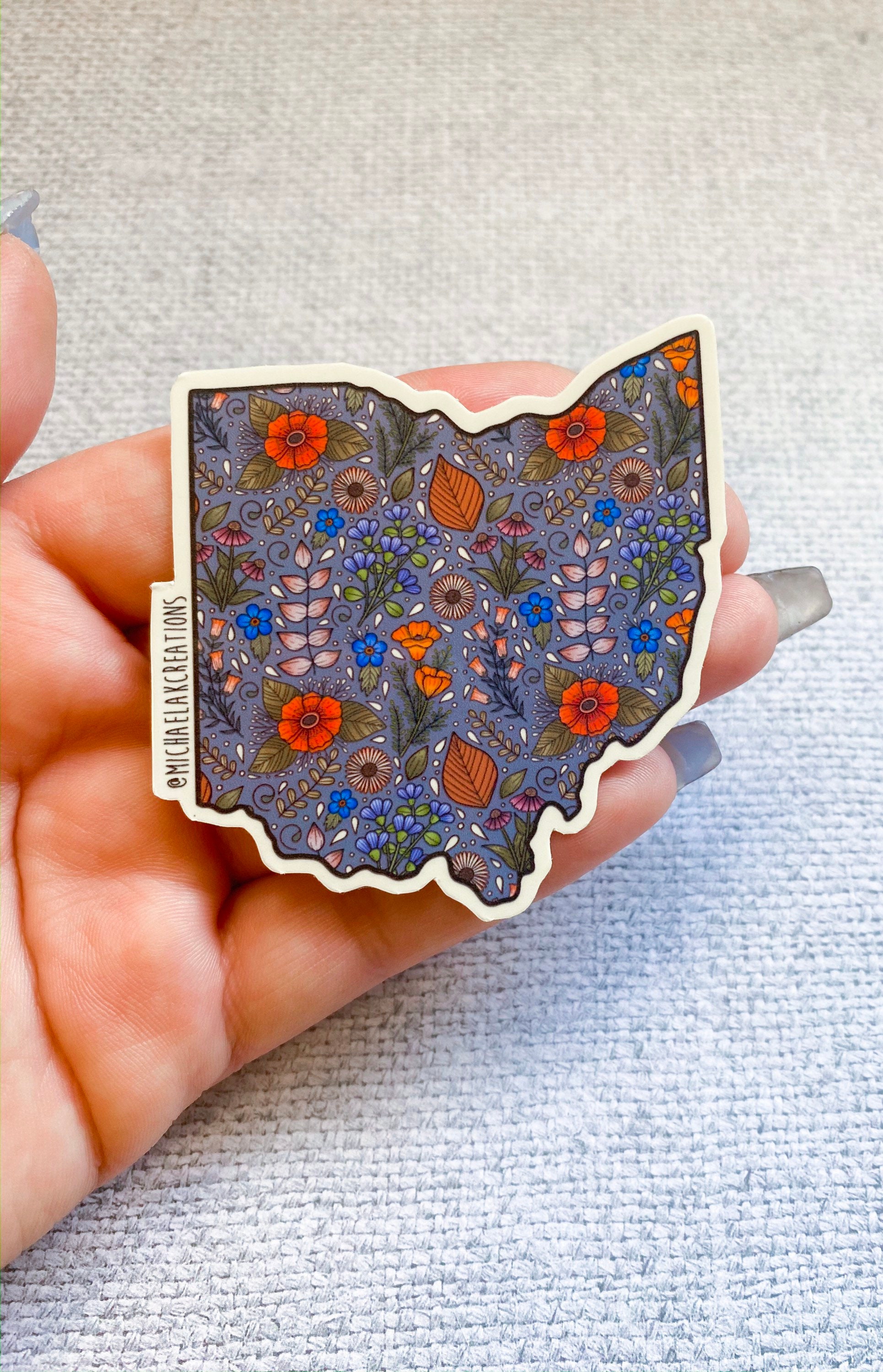 Ohio Sticker States Stickers OH Sticker Stickers for | Etsy