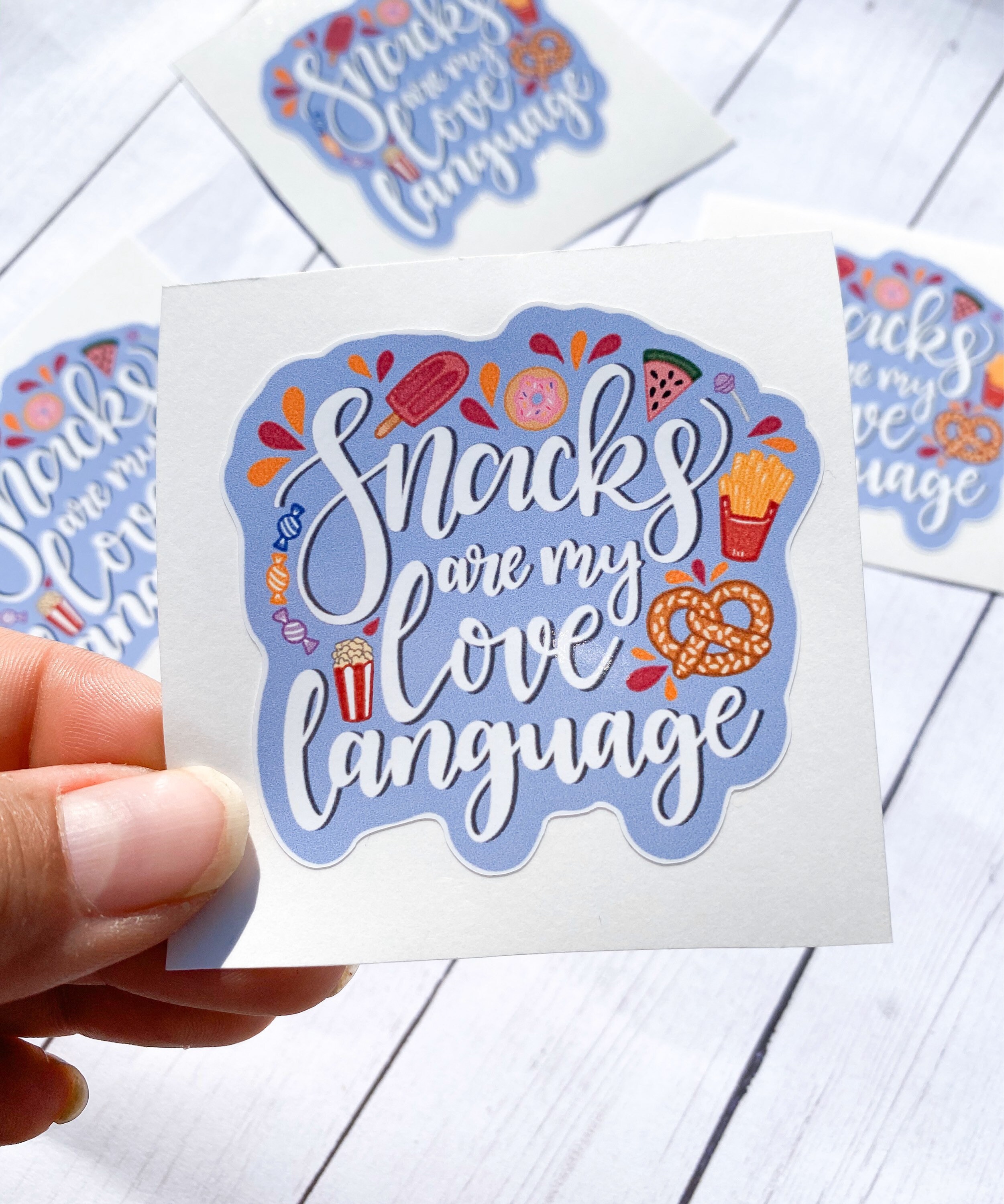 Snack Sticker Love Language Stickers Stickers for | Etsy