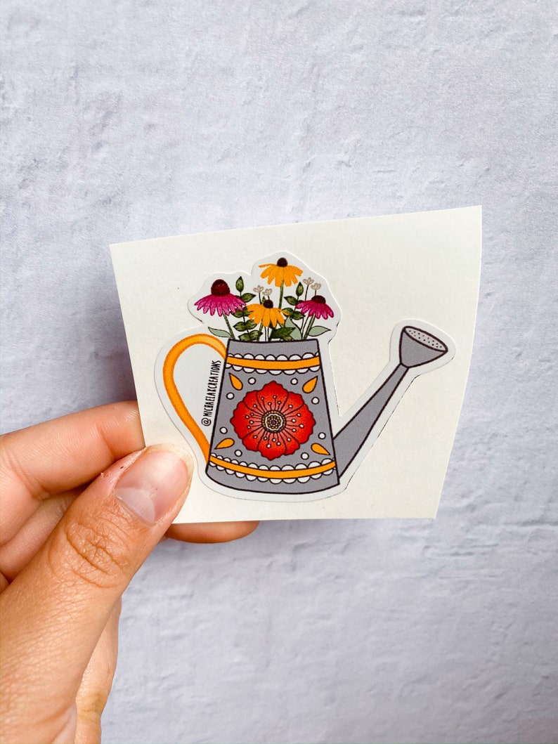 Watering Can Sticker Stickers Gardening Sticker Stickers - Etsy