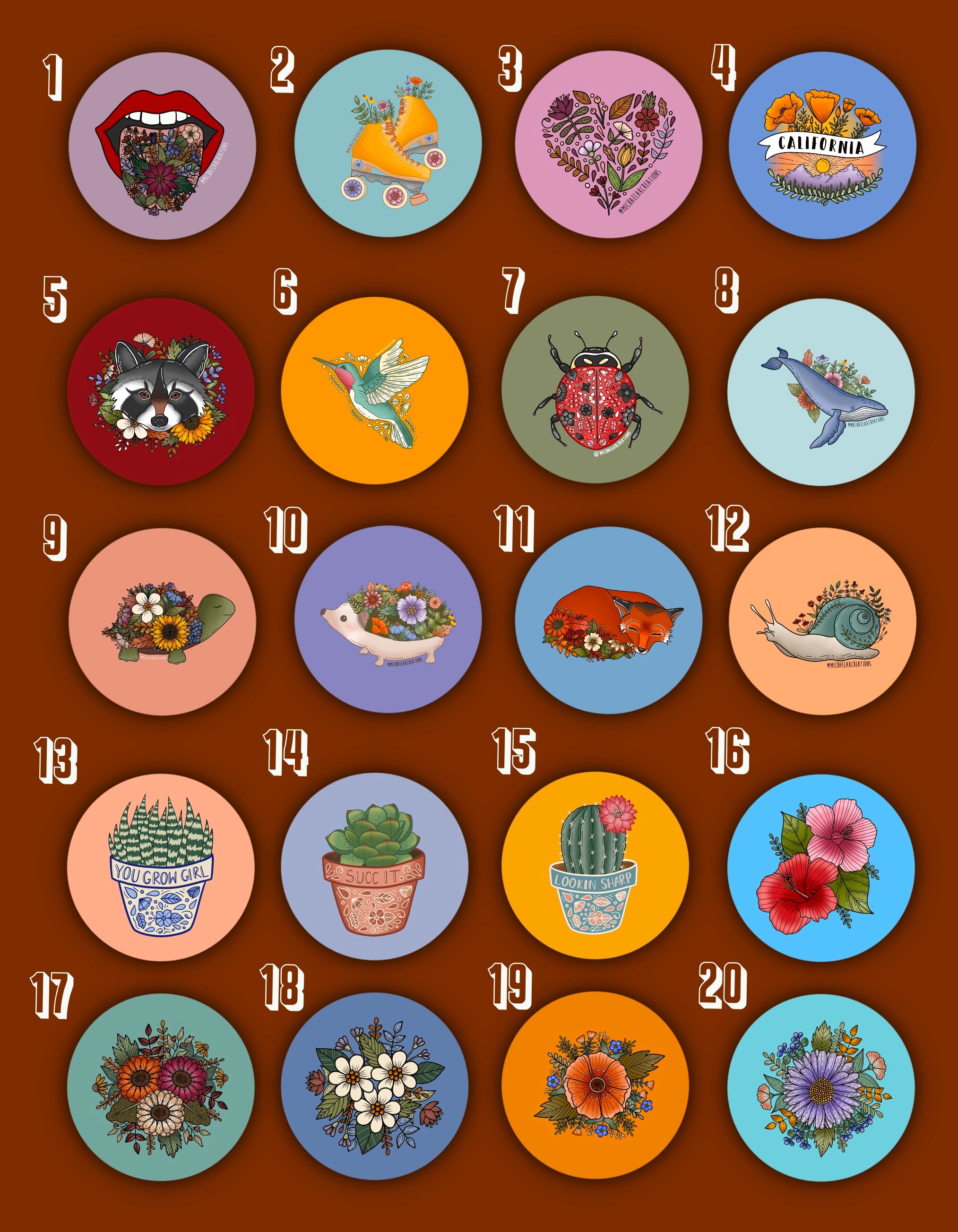 CHOOSE Button Pack 3 6 10 Buttons Cute Pin Pack - Etsy