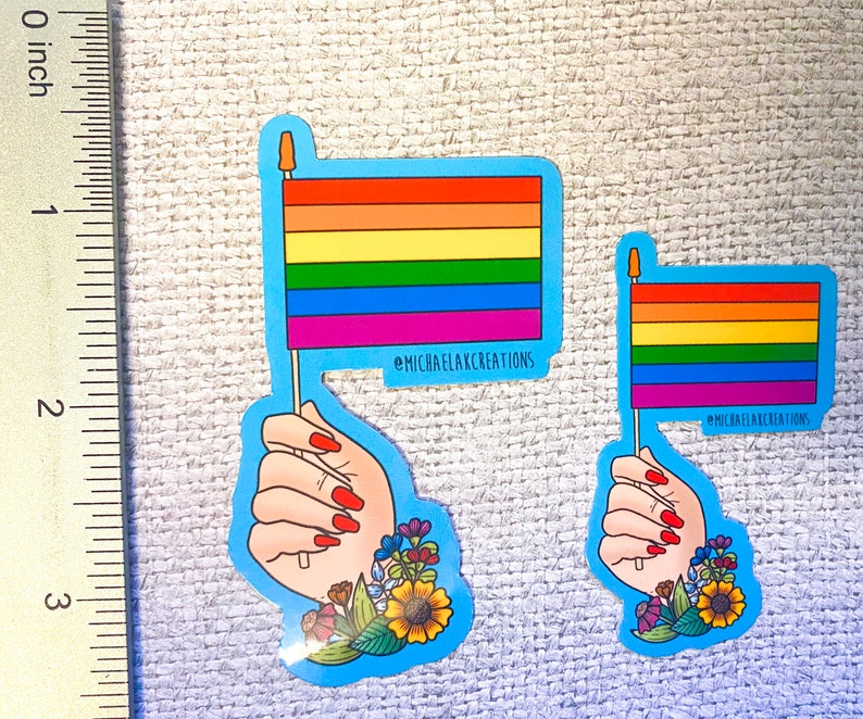 LGBTQ Flag Sticker stickers for Hydroflask Pride Stickers - Etsy